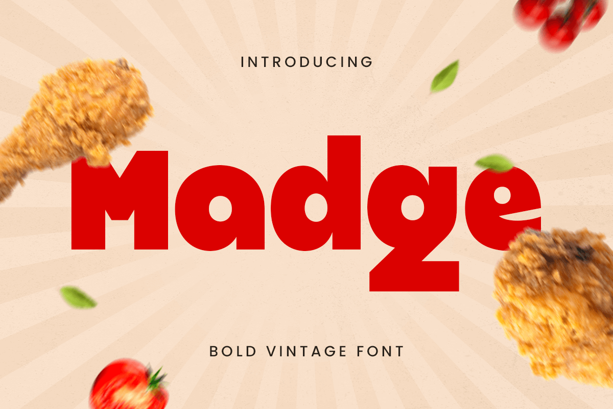 Madge - Bold Vintage Font – Sensatype Studio
