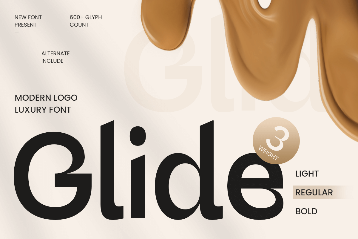 Glide - Modern Branding Logo Font Family – Sensatype Studio