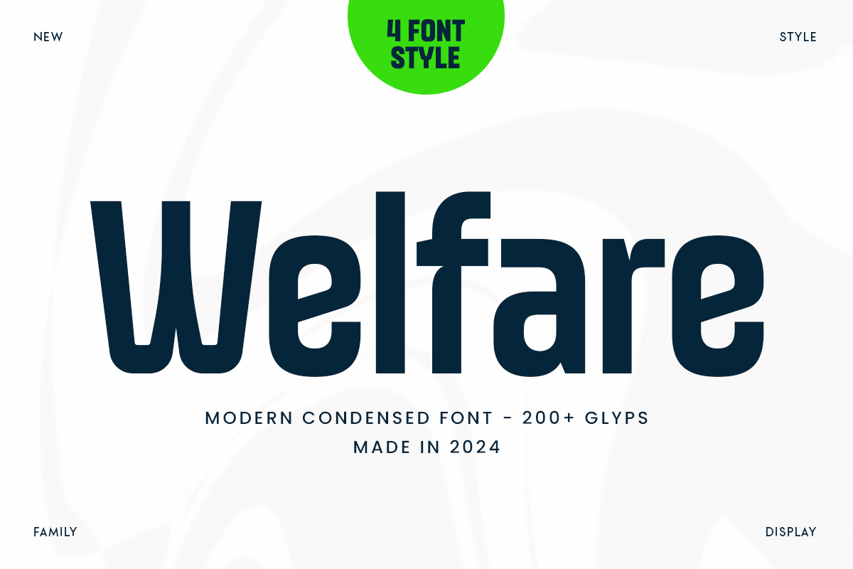 Welfare - Modern Condensed Font – Sensatype Studio