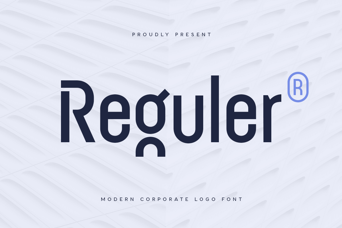 Reguler - Modern Corporate Logo Font – Sensatype Studio