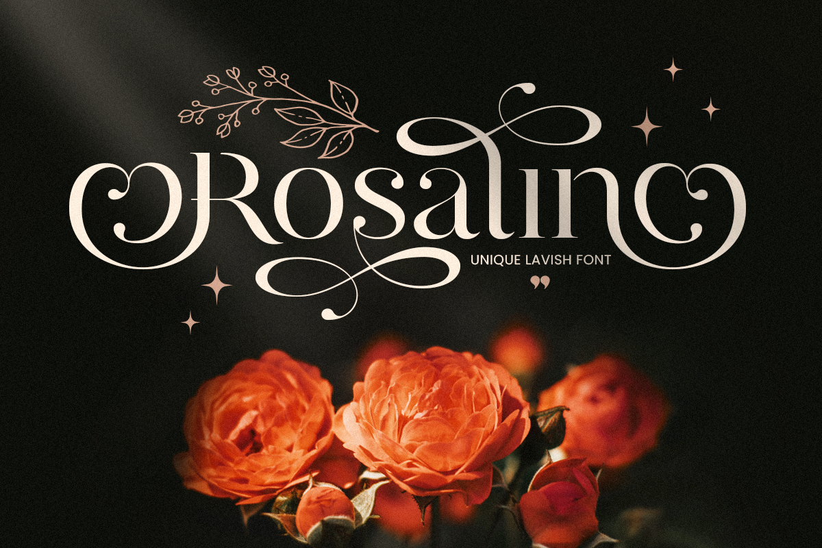Rosalin - Unique Valentine Lavish Font – Sensatype Studio