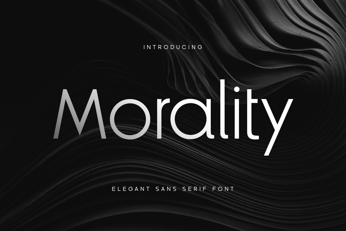 Morality - Elegant Sans Serif Font – Sensatype Studio