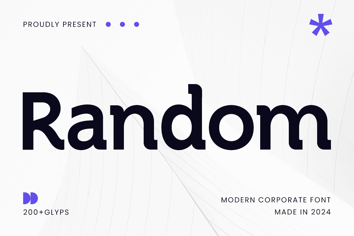 Random - Modern Corporate Font – Sensatype Studio
