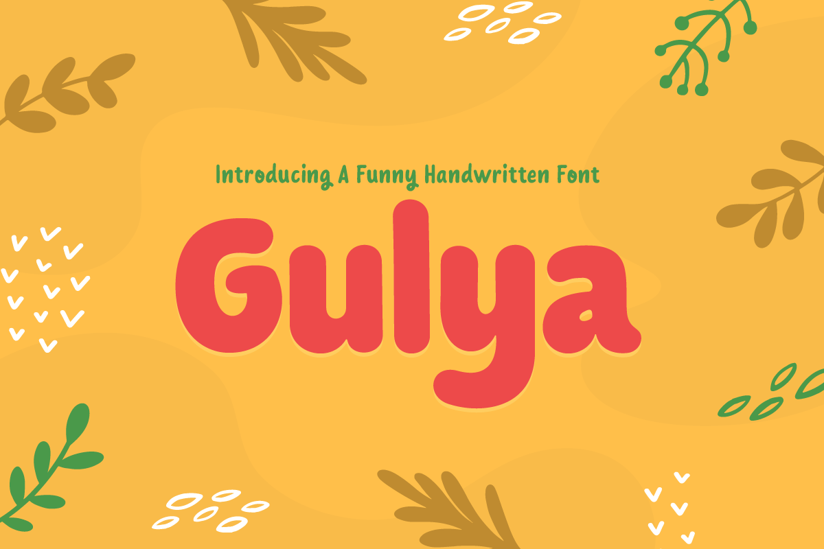 Gulya - Funny Handwriting Kids and Child Game Font – Sensatype Studio