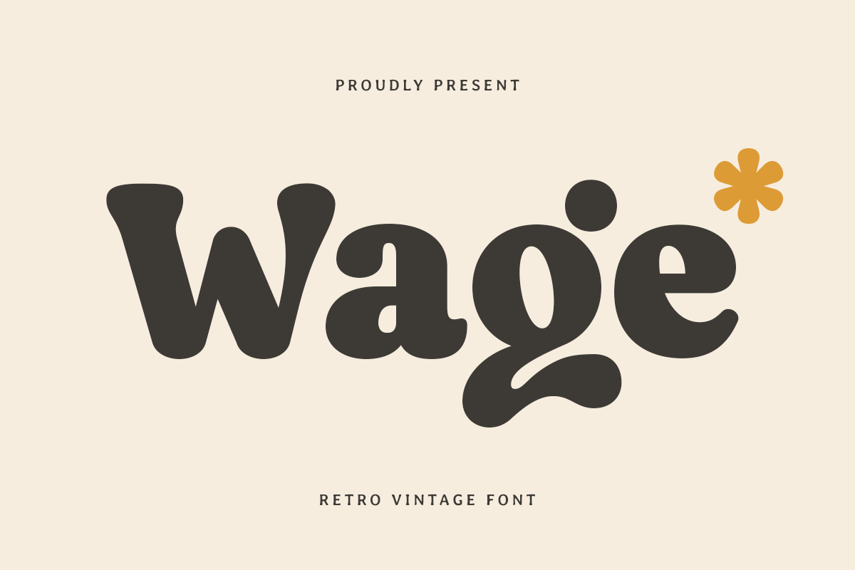 Wage - Retro Vintage Font – Sensatype Studio