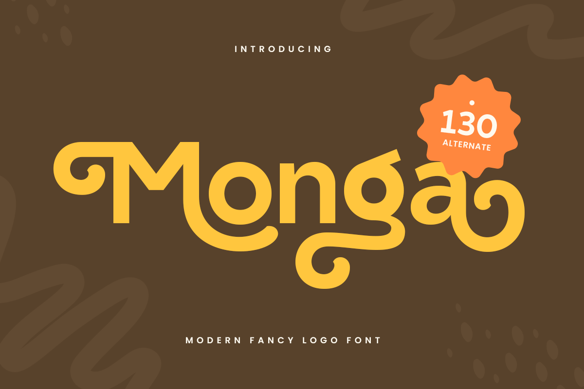 Monga - Modern Fancy Logo Font – Sensatype Studio