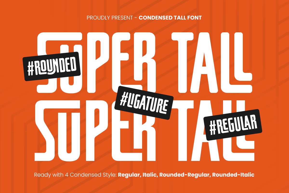 Super Tall - Condensed Tall Font – Sensatype Studio