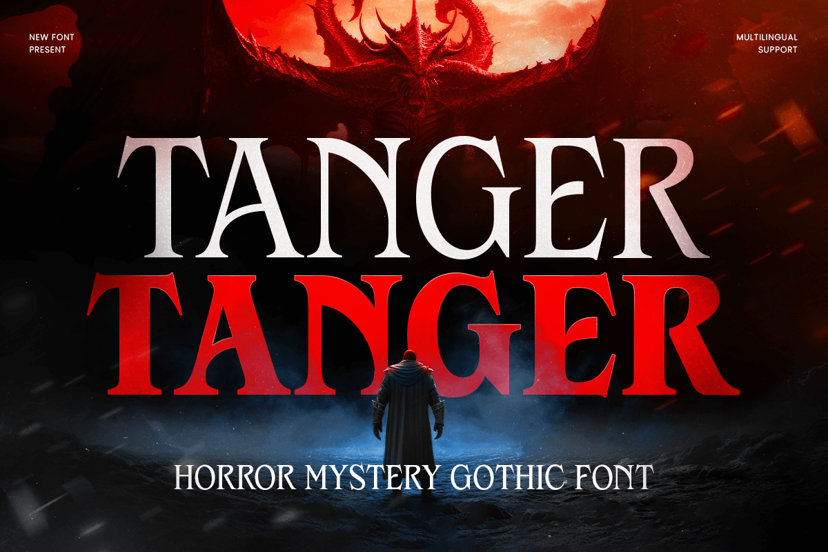 TANGER - Horror Mystery Gothic Font – Sensatype Studio