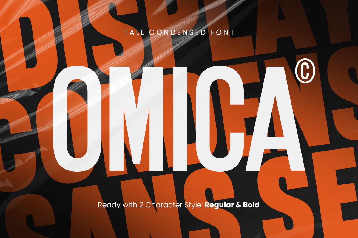 Omica - Tall Condensed Font – Sensatype Studio