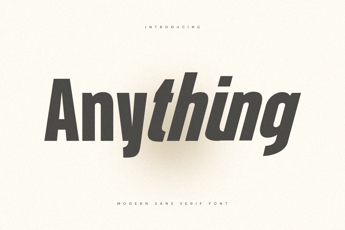 Anything - Inspired by Helvetica Font – Sensatype Studio