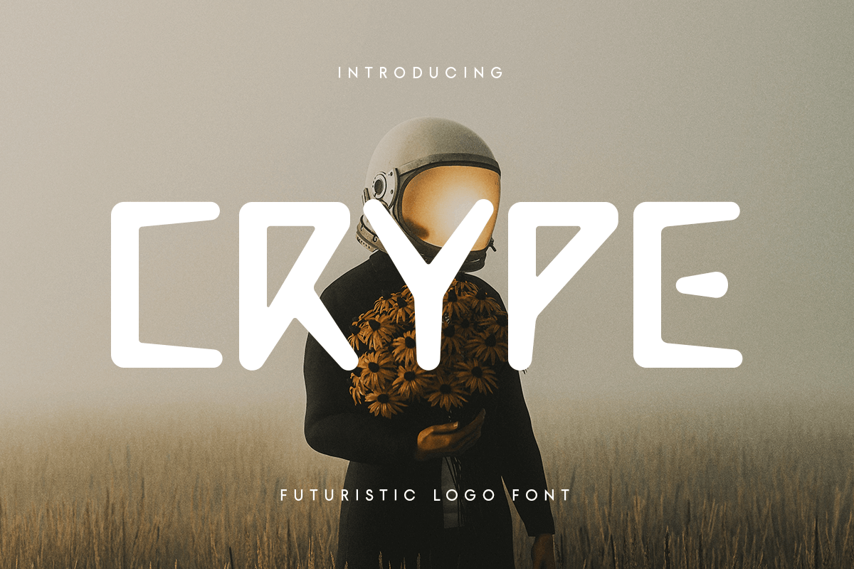 Crype - Futuristic Logo Font – Sensatype Studio
