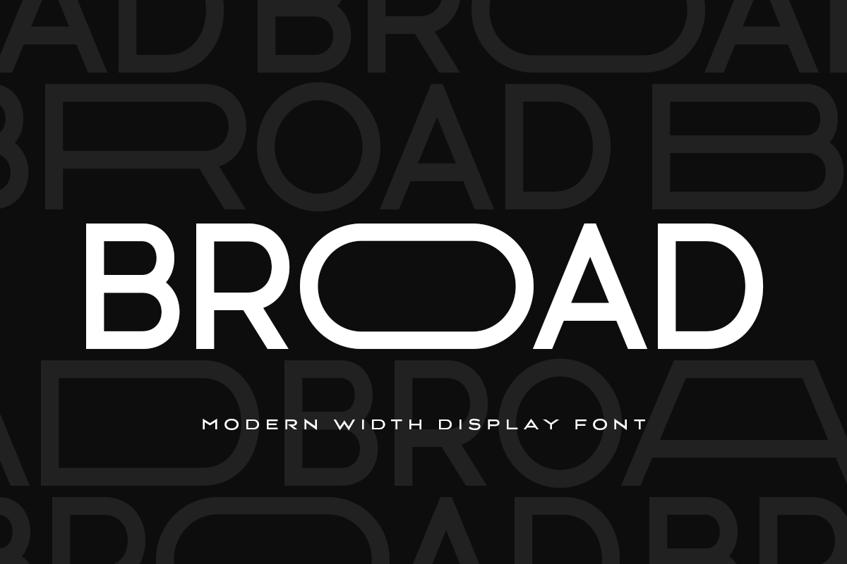 BROAD - Modern Width Display Font – Sensatype Studio