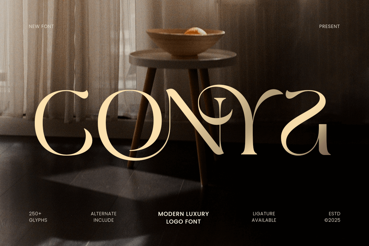 Conya - Modern Luxury Logo Font – Sensatype Studio
