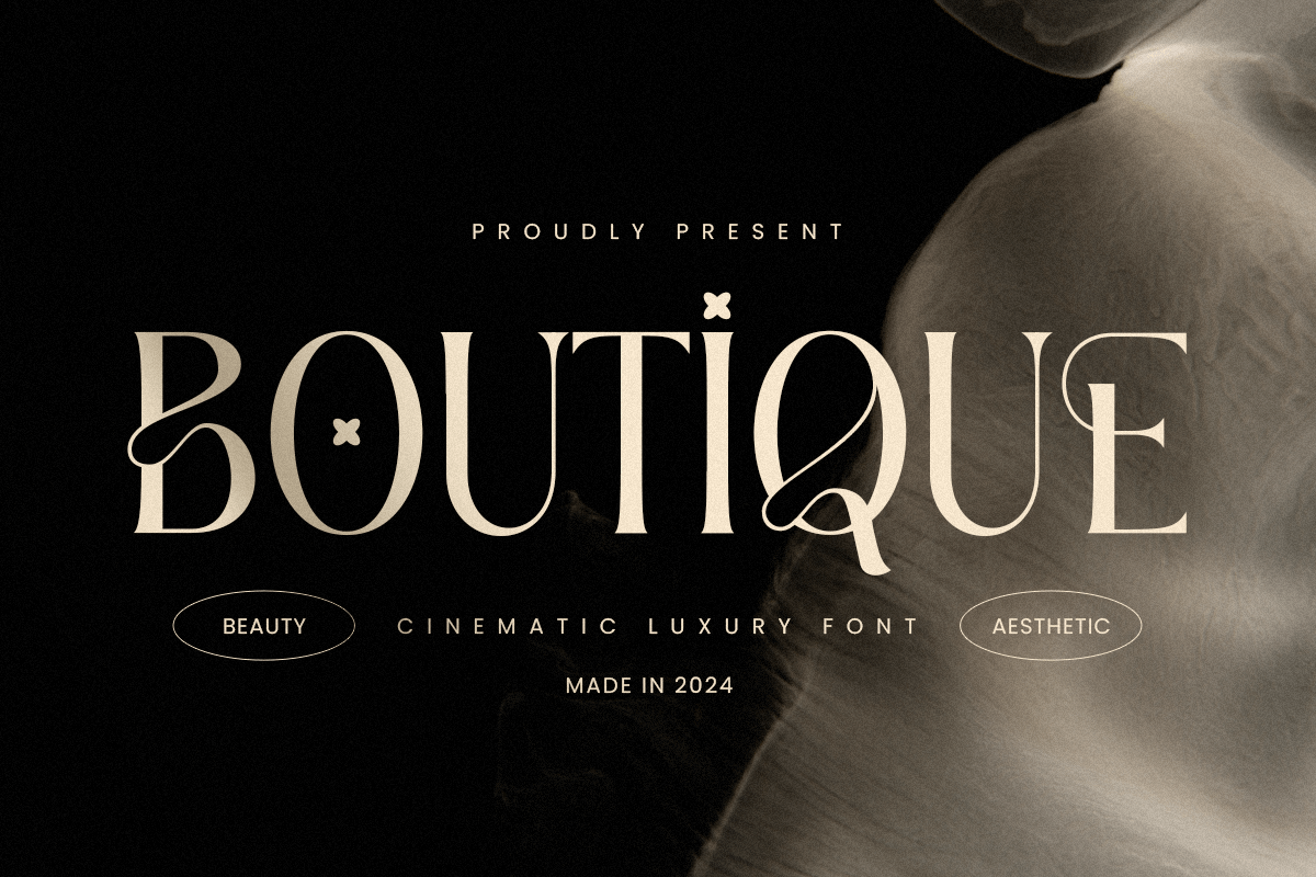 Boutique - Cinematic Luxury Font – Sensatype Studio