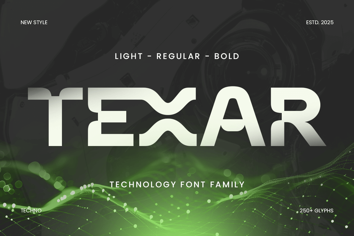 Texar - Technology Font Family – Sensatype Studio