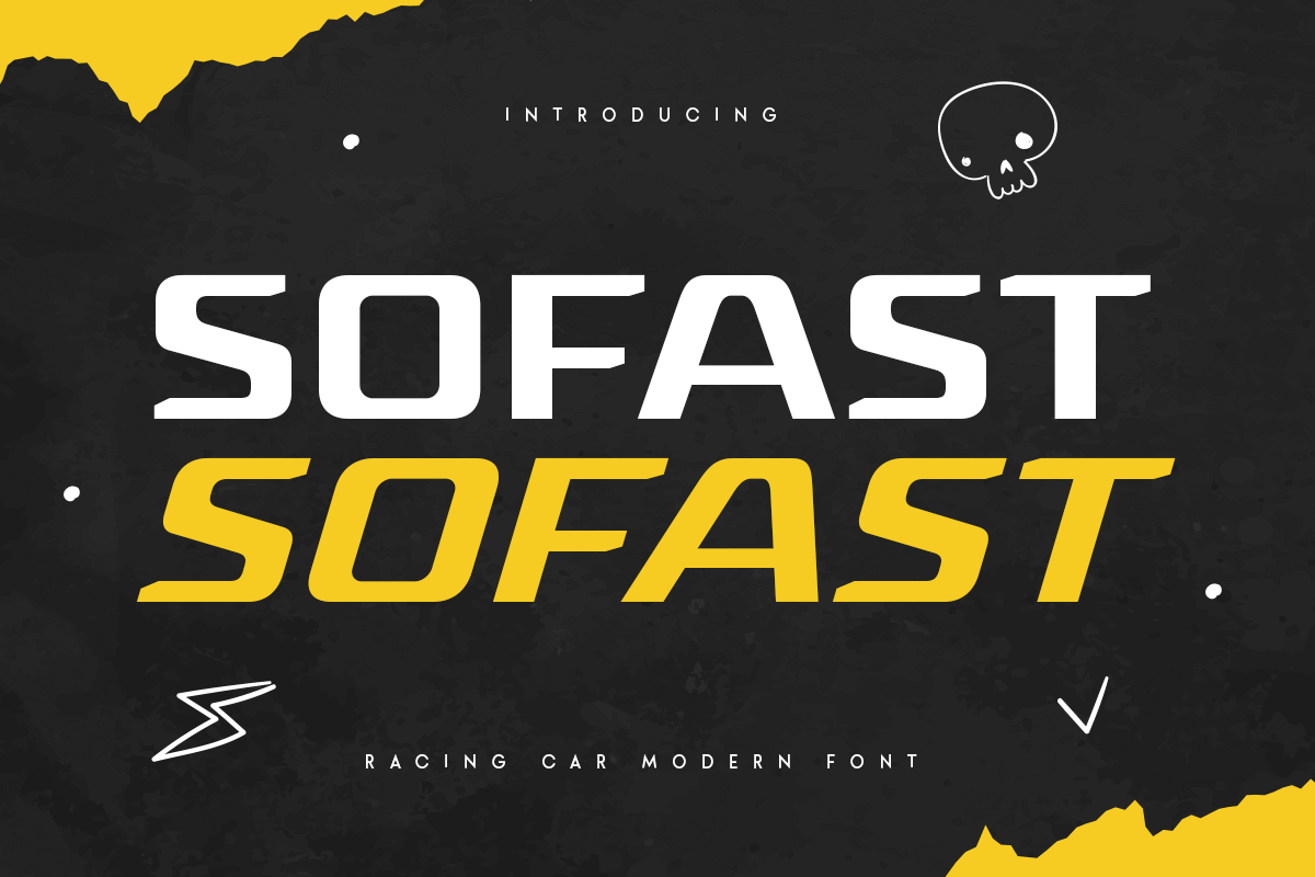 Sofast - Racing Car Modern Font – Sensatype Studio