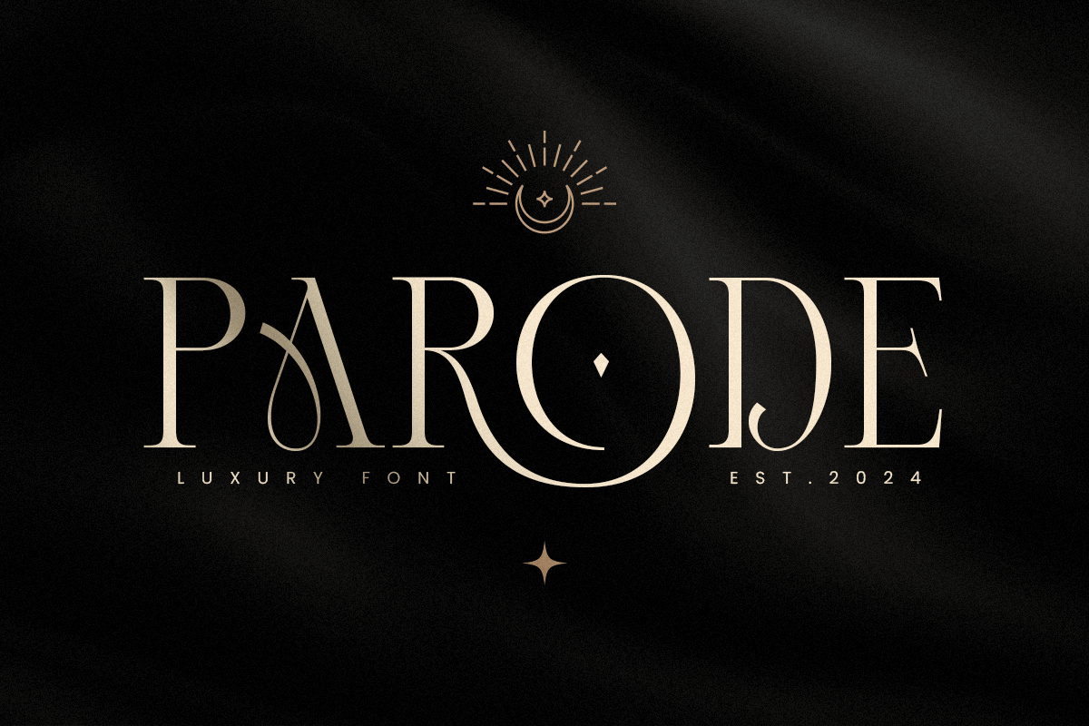 Parode - Luxury Font – Sensatype Studio