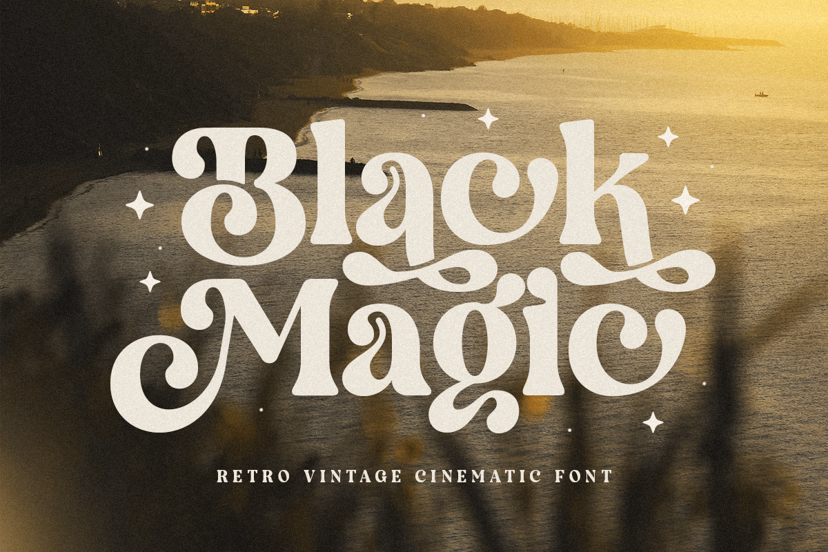 Black Magic - Retro Vintage Cinematic Font – Sensatype Studio