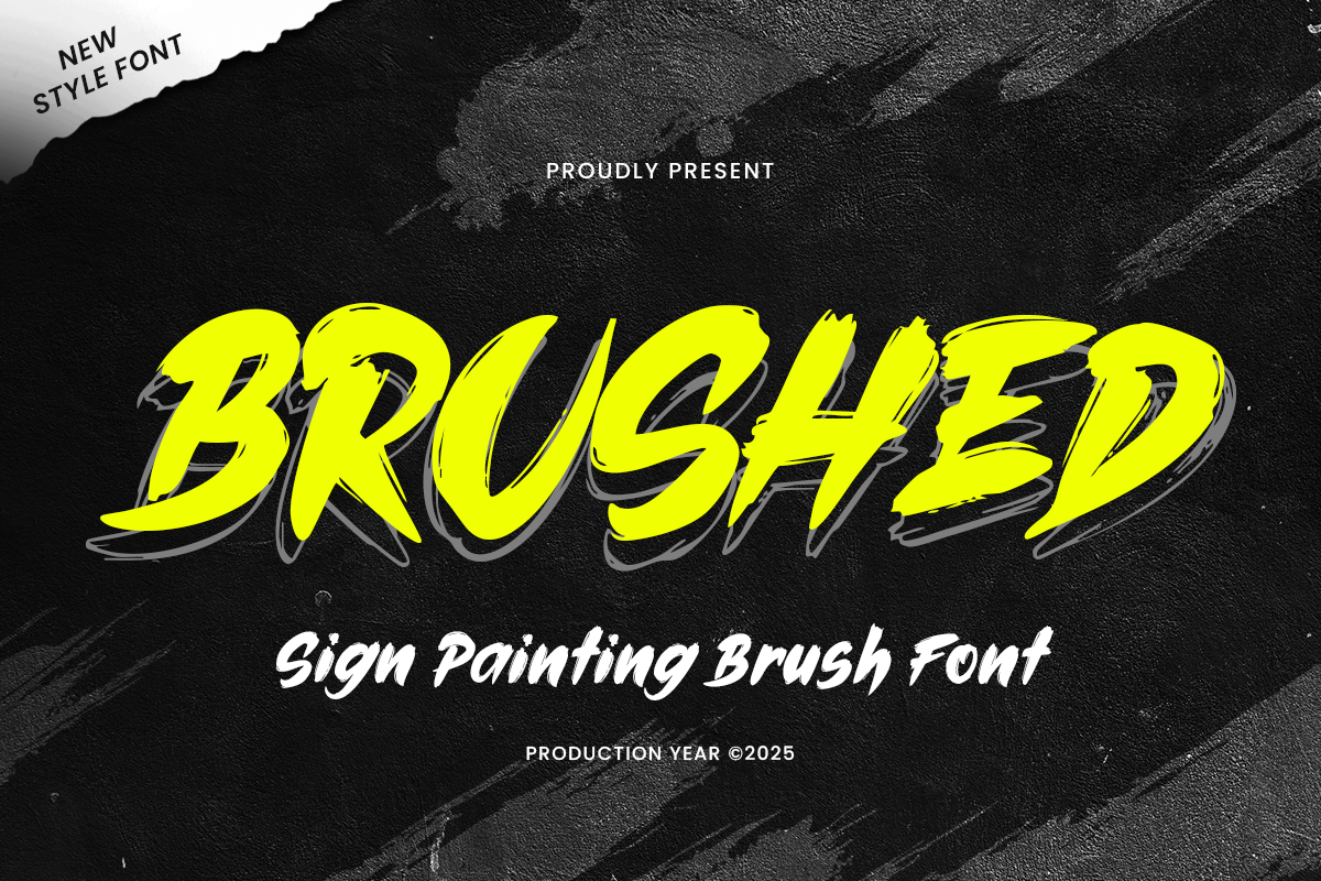 Brushed - Sign Painting Brush Font – Sensatype Studio