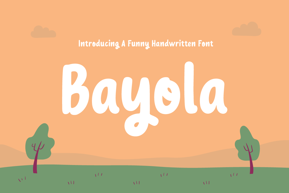 Bayola - Funny and Cute Handwritten Font – Sensatype Studio