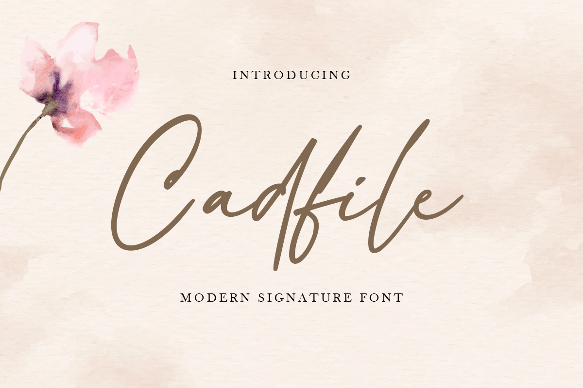 Cadfile - Modern Signature Font – Sensatype Studio