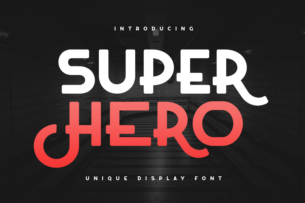 Super Hero - Unique Display Font – Sensatype Studio