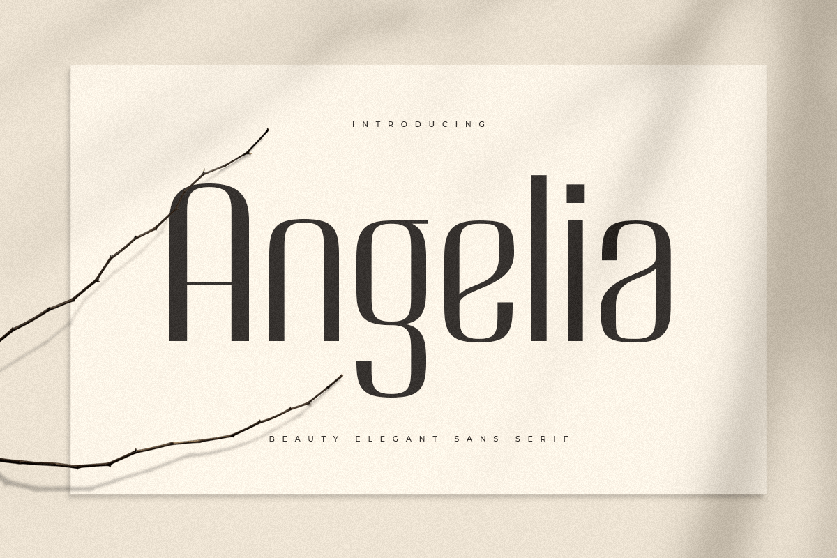 Angelia - Beauty Elegant Sans Serif – Sensatype Studio