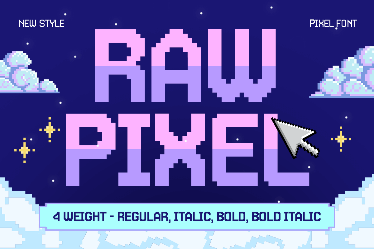 Raw Pixel - Bitmap Pixel Font – Sensatype Studio