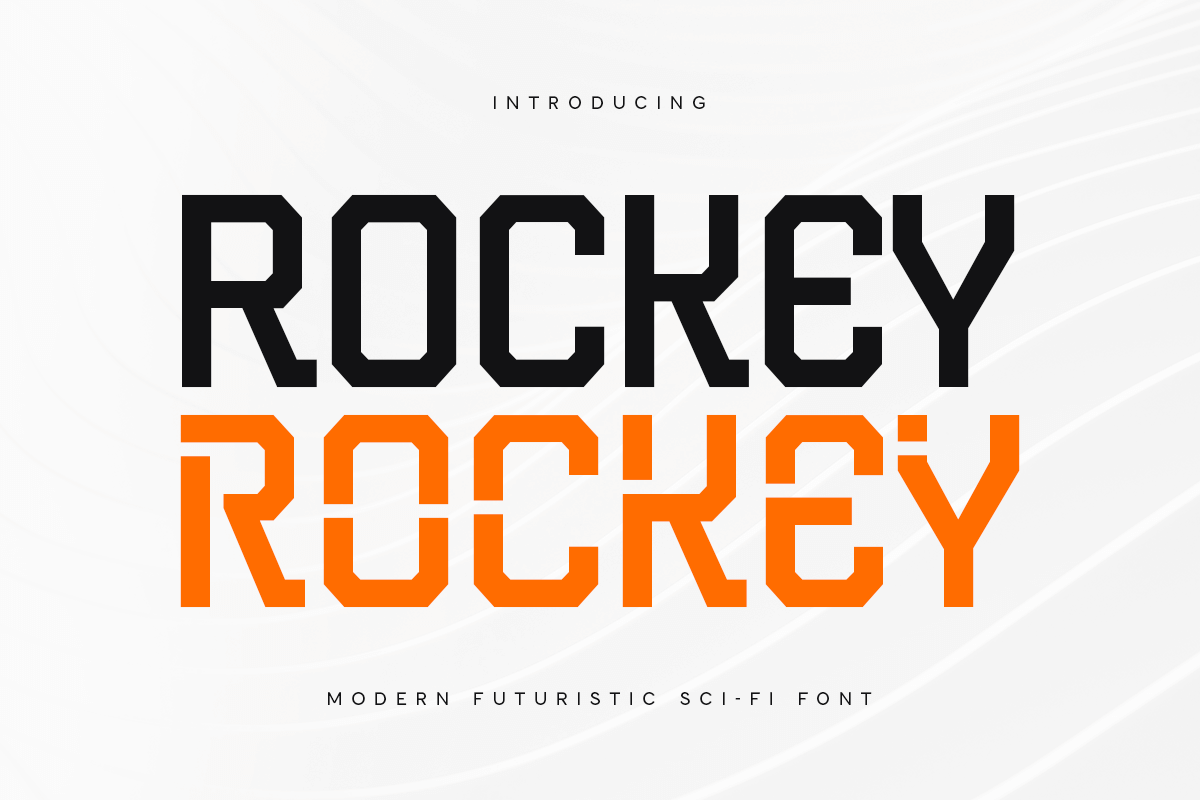 Rockey - Modern Sci-fi Futuristic Font – Sensatype Studio