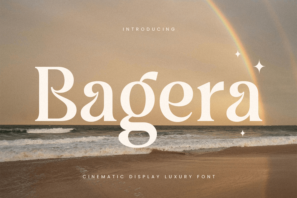 Bagera - Cinematic Display Luxury Font – Sensatype Studio