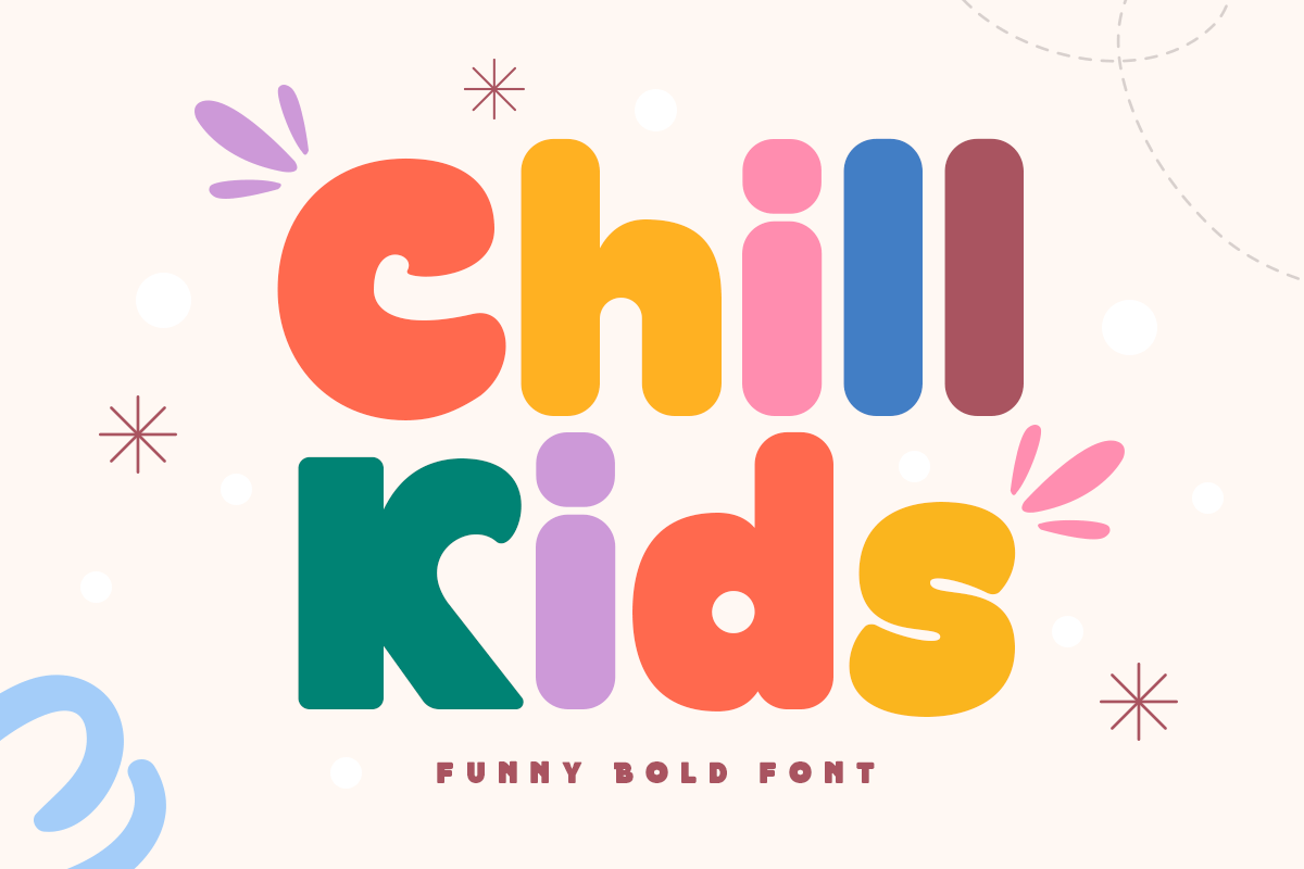 Chill Kids - Funny Bold Font – Sensatype Studio