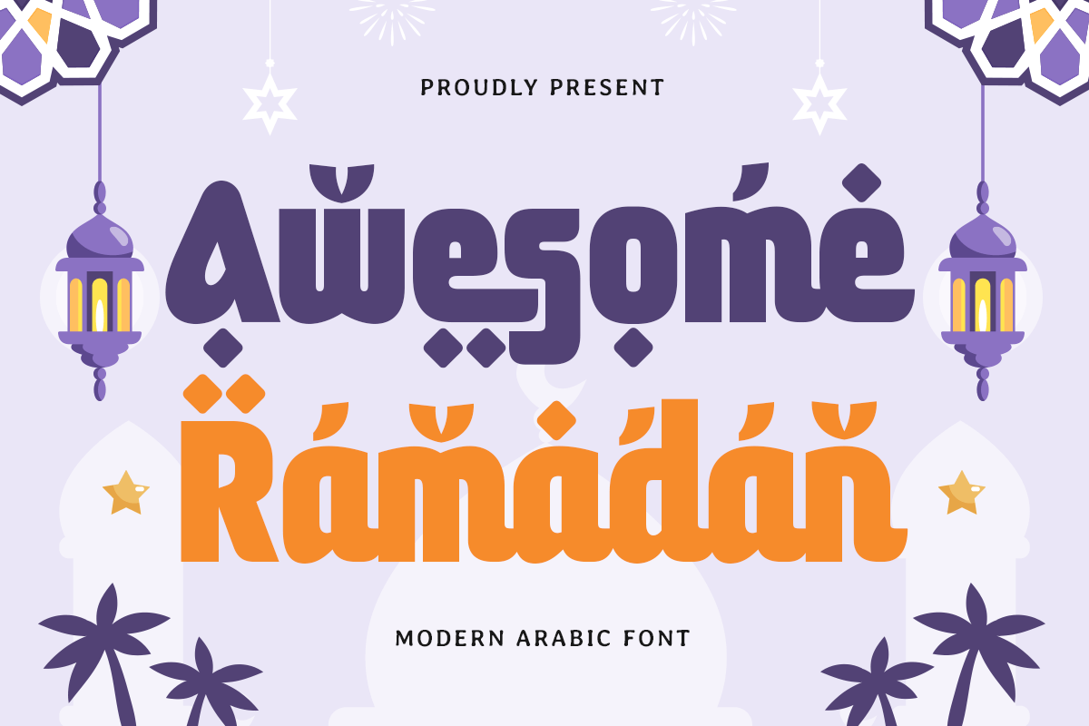 Free Font Awesome Ramadan - Modern Arabic Font – Sensatype Studio