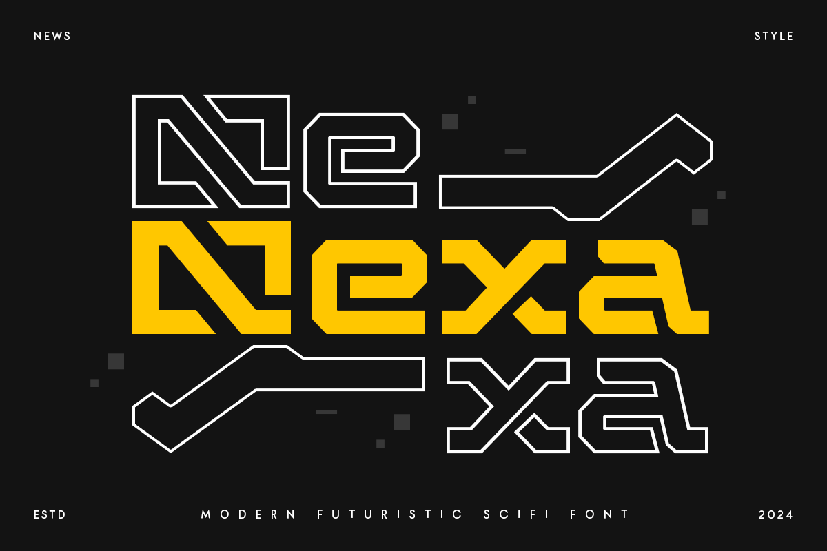 Nexa - Modern Futuristic Scifi Font – Sensatype Studio