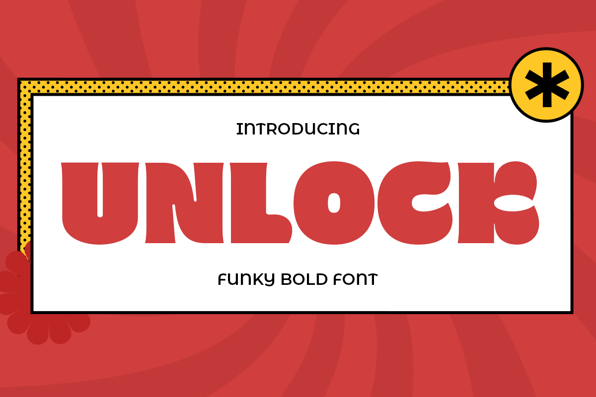 Unlock - Funky Bold Font – Sensatype Studio