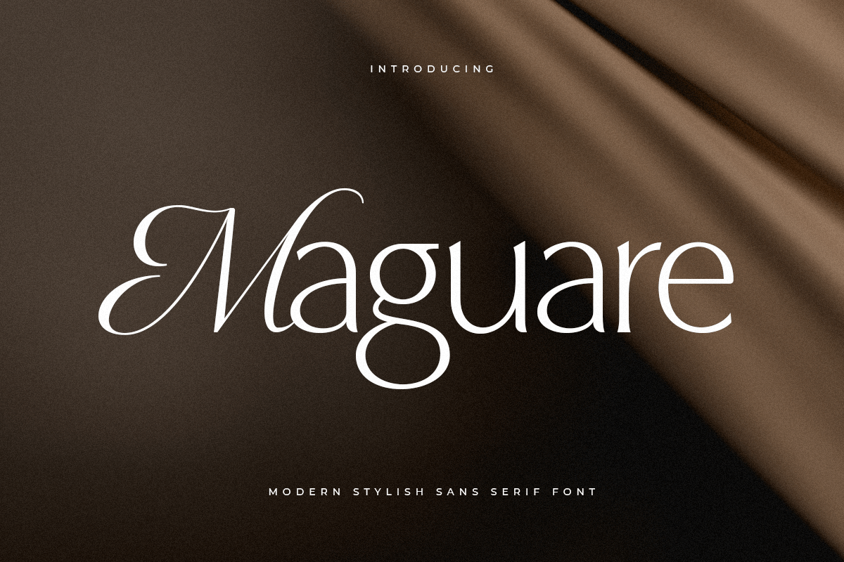 Maguare - Modern Stylish Serif Font – Sensatype Studio