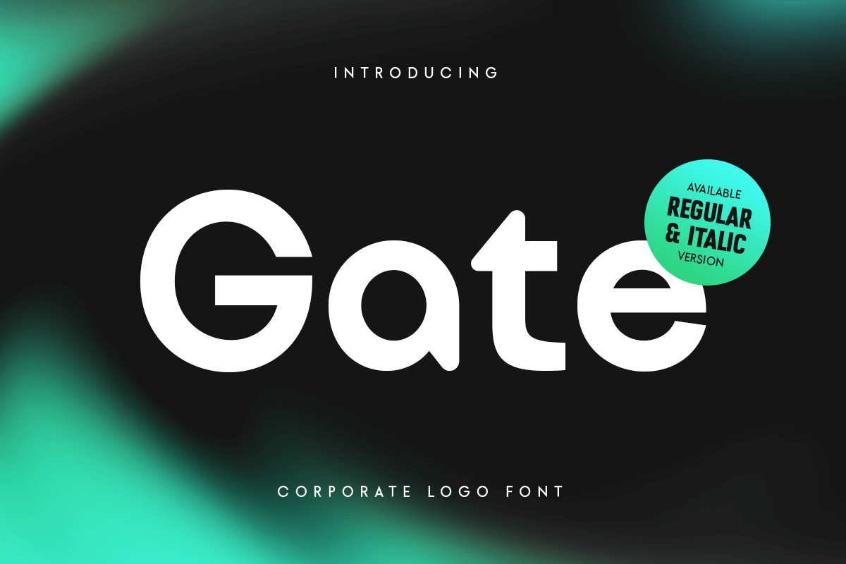 Gate - Corporate logo Font – Sensatype Studio