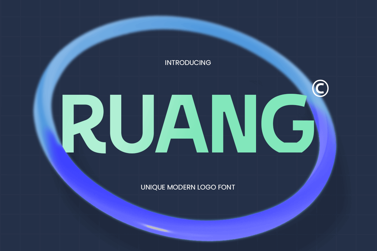 Ruang - Unique Modern Logo Font – Sensatype Studio