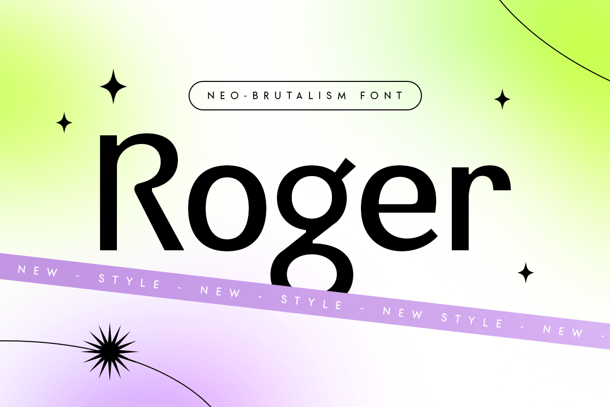 Roger - Neo Brutalism Font – Sensatype Studio