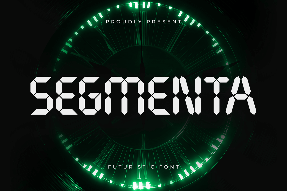 Segmenta - Futuristic Seven Segment Font + Webfont – Sensatype Studio