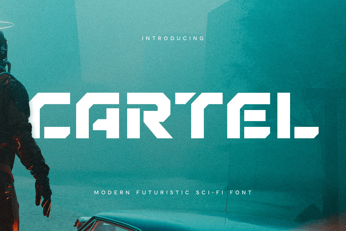 CARTEL - Modern Futuristic Sci-fi Font – Sensatype Studio