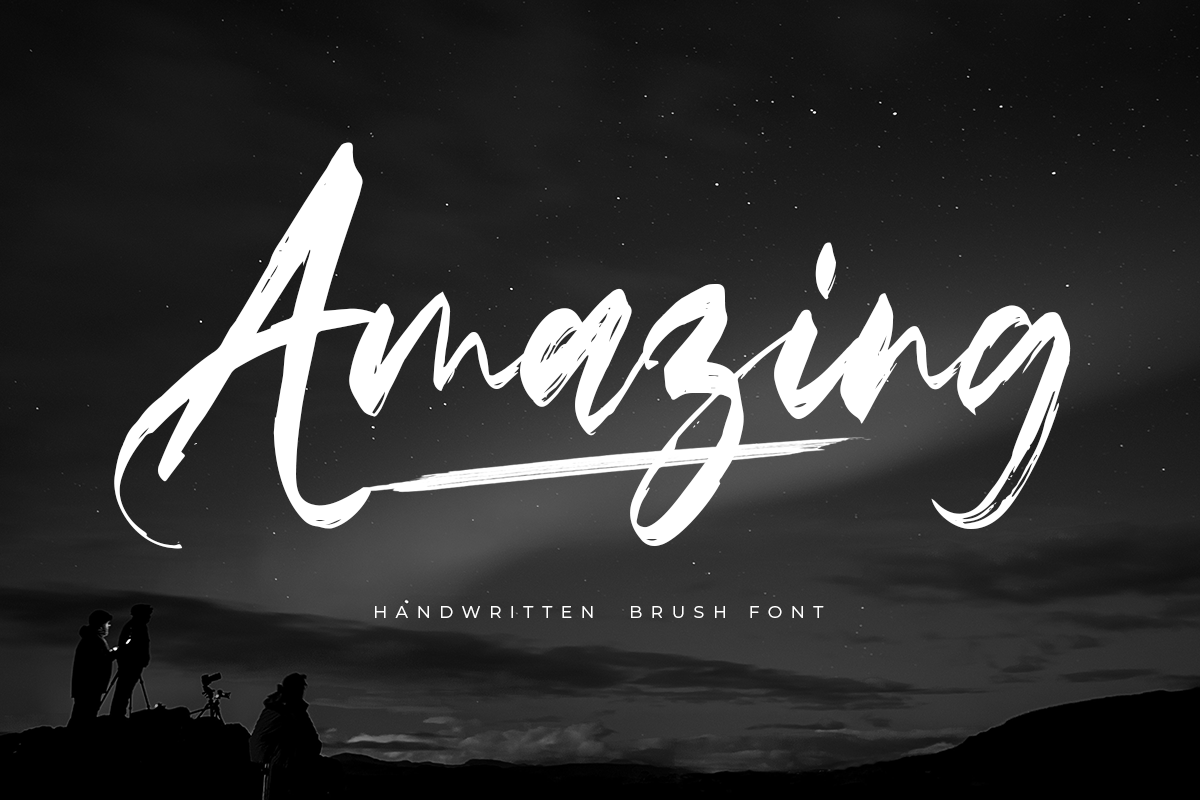 Amazing - Handwritten Brush Font – Sensatype Studio