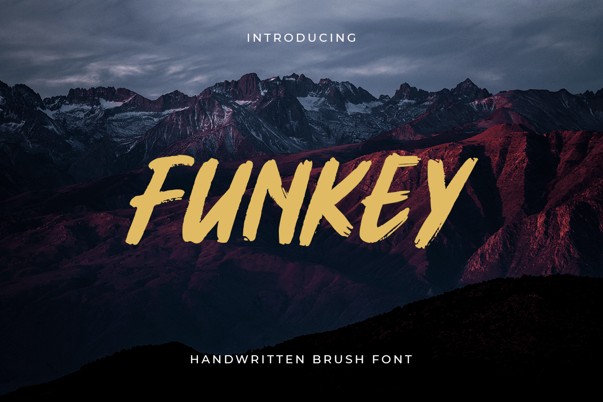 Funkey - Handwritten Brush Font – Sensatype Studio