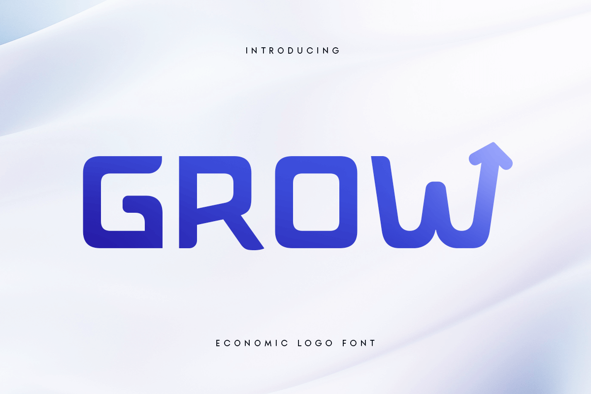 Grow - Economic Logo Font – Sensatype Studio