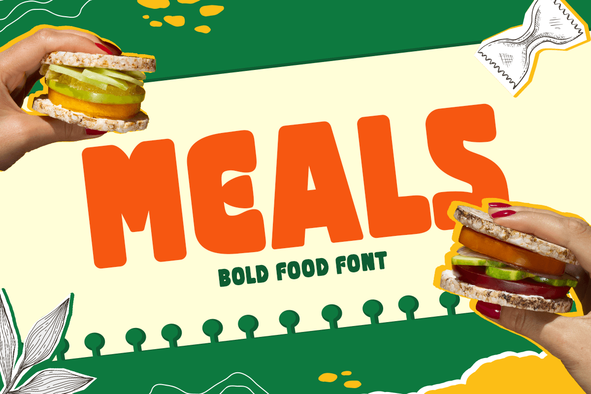 Meals - Bold Food Font – Sensatype Studio
