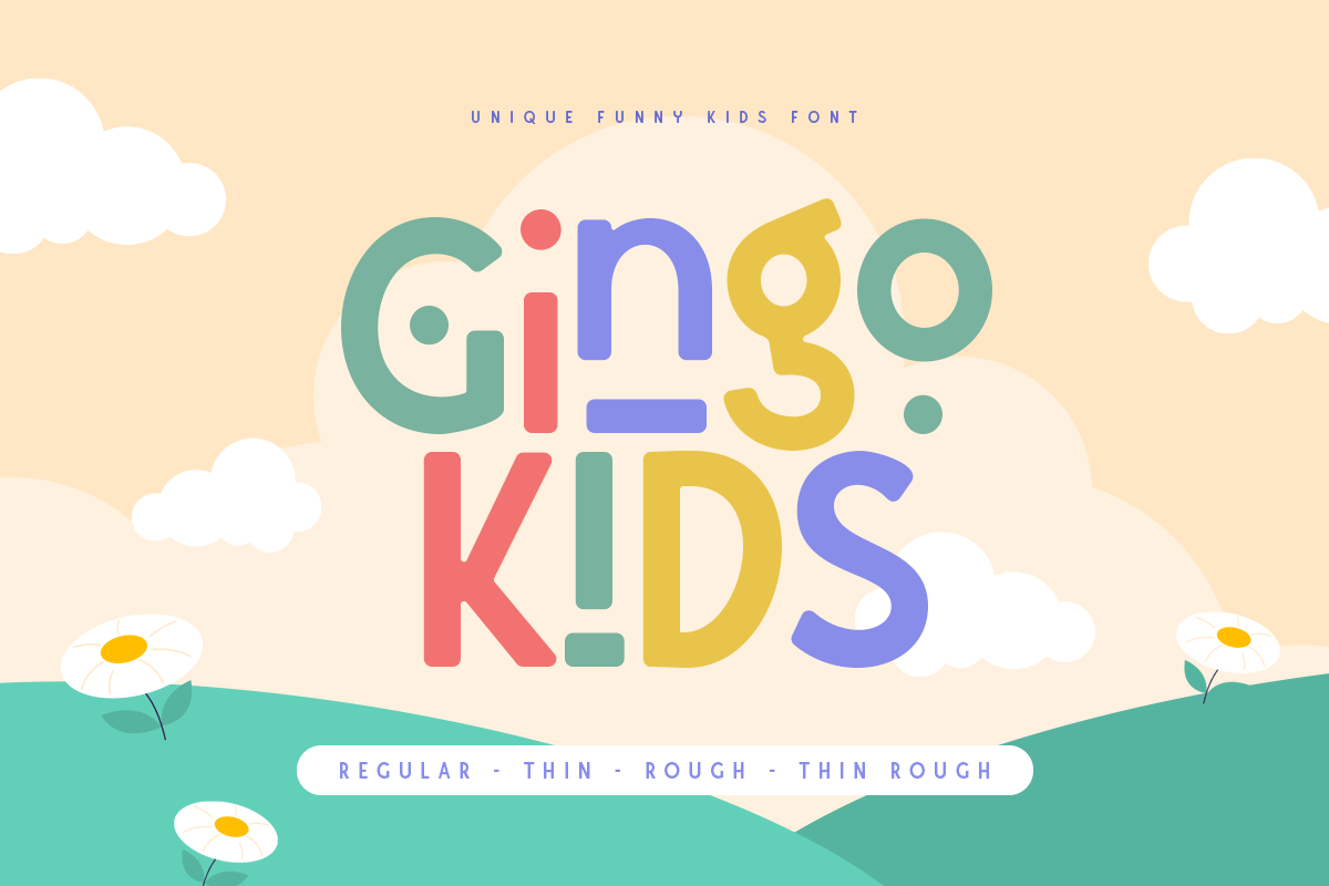 Gingo Kids - Unique Funny Kids Font – Sensatype Studio