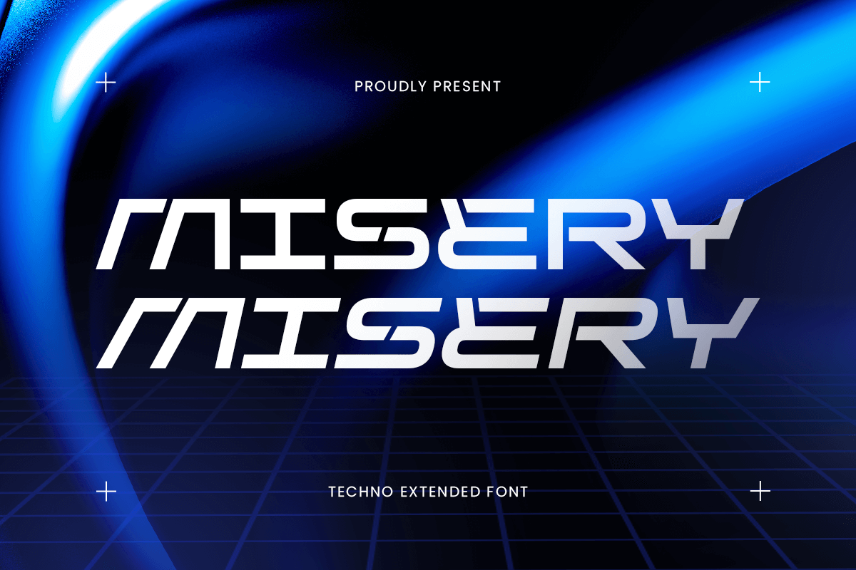 Misery - Techno Extended Font – Sensatype Studio