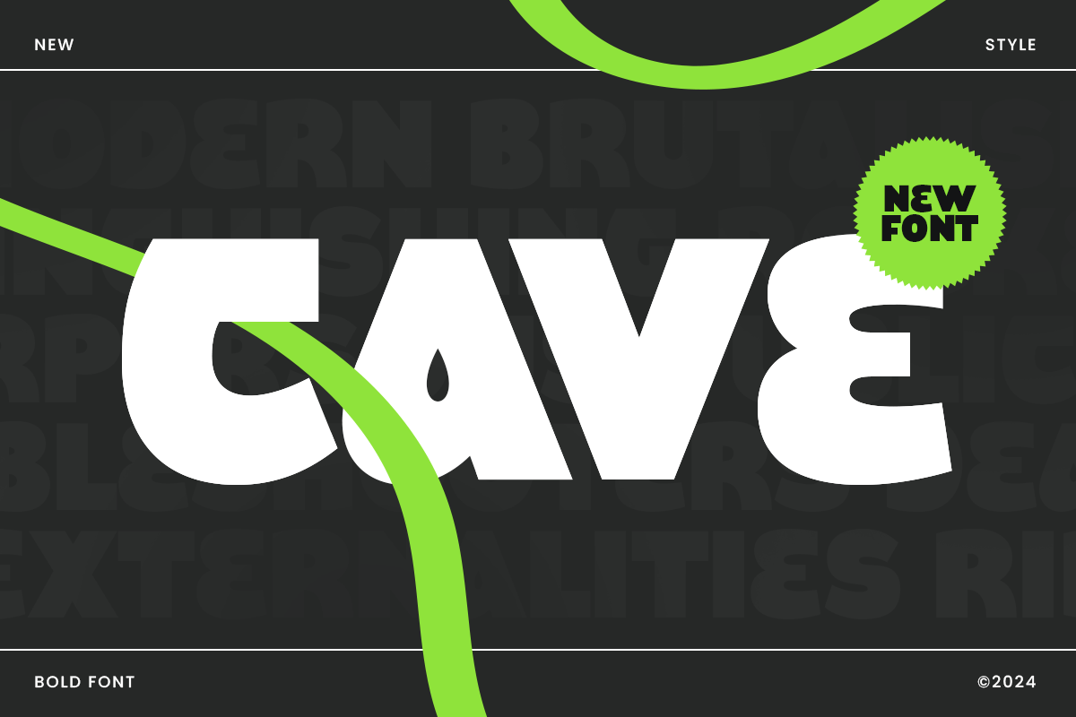 Cave - Bold Font – Sensatype Studio