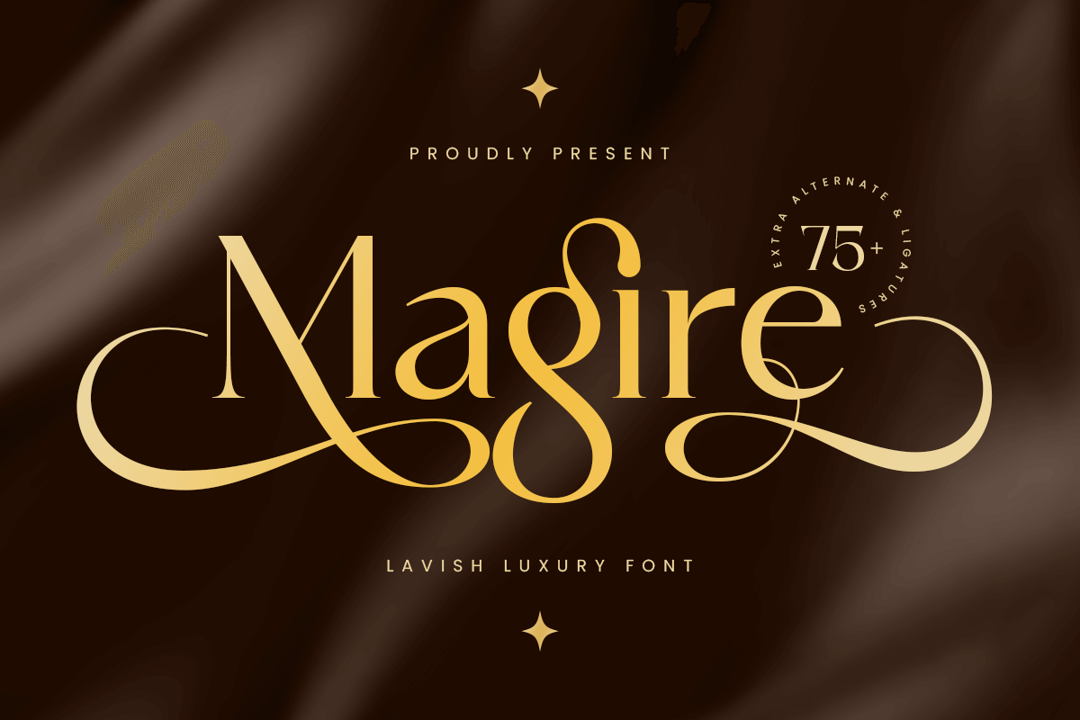 Magire - Lavish Luxury Font – Sensatype Studio