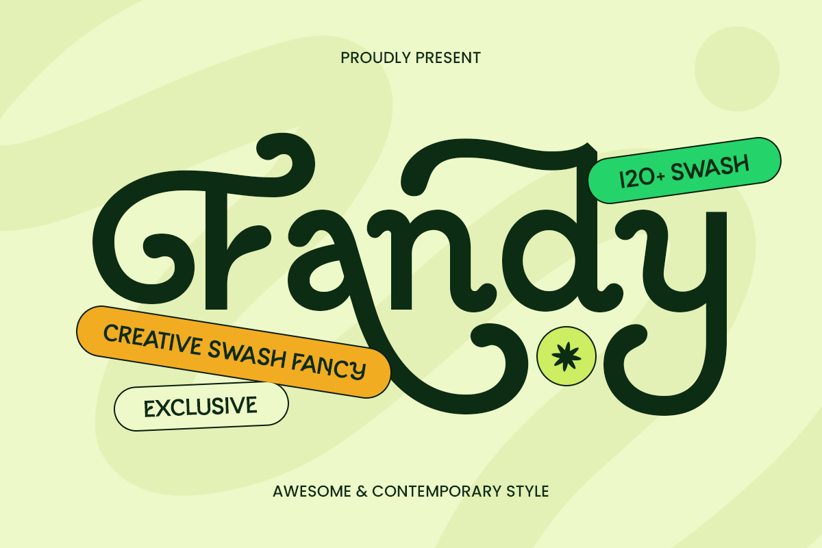 Fandy - Creative Swash Fancy – Sensatype Studio