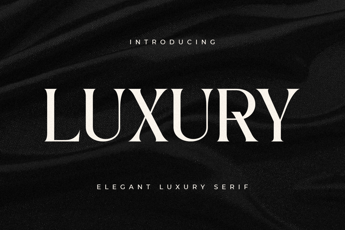 Luxury - Elegant Luxury Font – Sensatype Studio